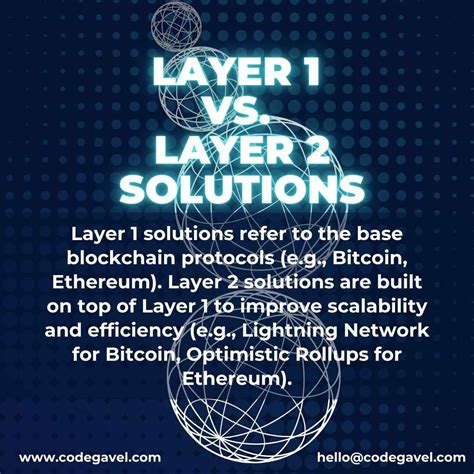 code gavel on linkedin layer 1 solutions refer to the base blockchain protocols e g bitcoin…