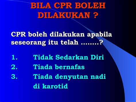 Bantuan Cpr Ppt