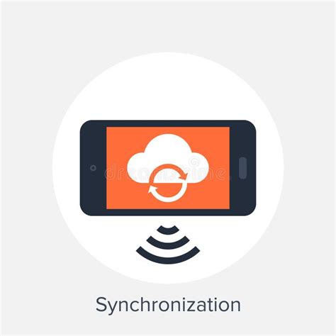 Synchronization Vector Illustration Concept Stock Vector Illustration