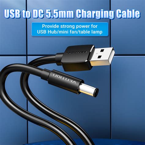 USB A Male To A Male Cable Black PVC Type Vention Authorized Store