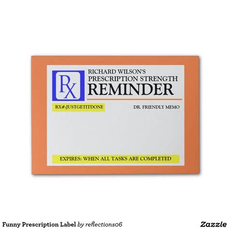 Blank Prescription Label