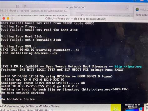 macos how to fix the no bootable device on qemu stack overflow