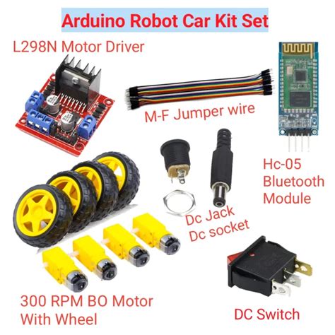 Arduino Bluetooth Control Robot Car Kit Mobile App Control With L298n Motor Driver Np