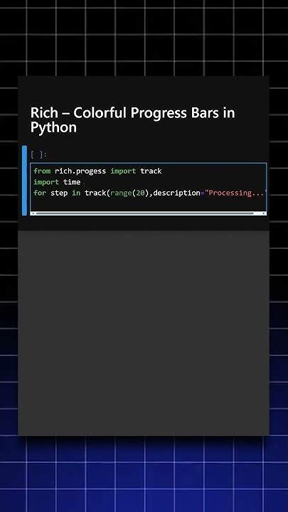 Rich Colorful Progress Bars In Python Youtube