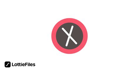 free close button animation by thebsf lottiefiles