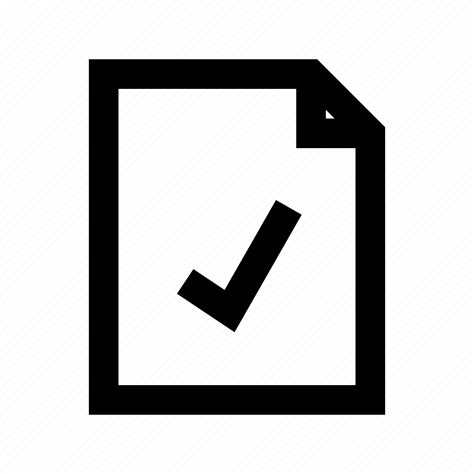 Checked Document File Gui Web Icon Download On Iconfinder