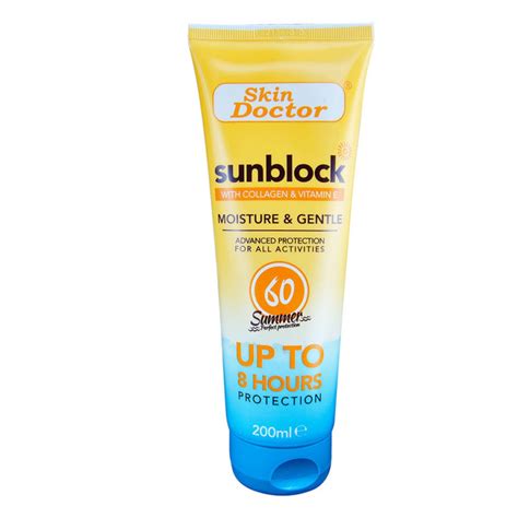 Skin Doctor Sunblock Spf 60 200ml Moisture And Gentle Rejuvenating Sets