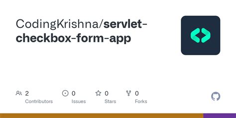 Github Codingkrishnaservlet Checkbox Form App