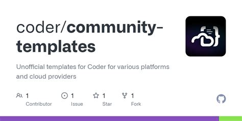 GitHub Coder Community Templates Unofficial Templates For Coder For