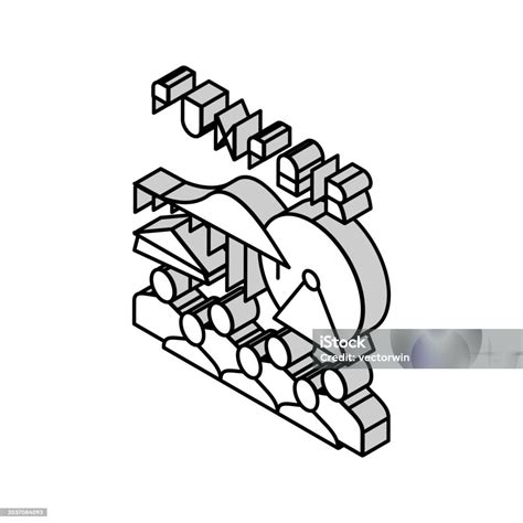 유원지 놀이 공원 아이소 메트릭 아이콘 벡터 일러스트 레이 션 귀신에 대한 스톡 벡터 아트 및 기타 이미지 귀신 등측투영법 롤러코스터 Istock