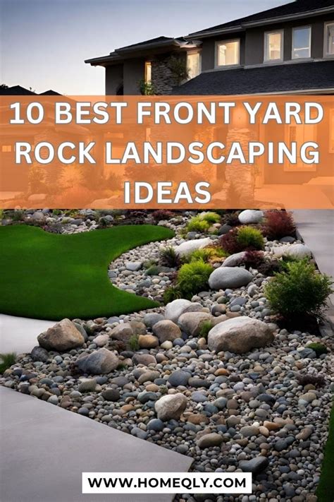 Front Of House Rock Landscaping Ideas Enhance Curb Appeal With