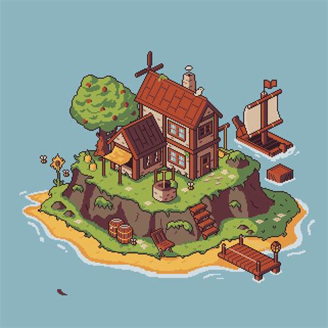 Animated Little Voxel Island Rvoxel