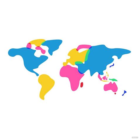 Abstract World Map Vector In Illustrator Svg  Eps Png Download