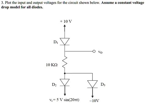 solved 1 plot the input and output voltages for the circuit shown