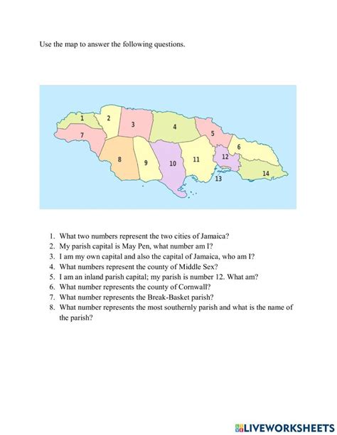 Jamaica Parish Free Interactive Worksheets 814944