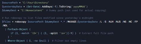 Powershell How To Efficiently Find Files Modified Since Yesterday On Windows Stack Overflow