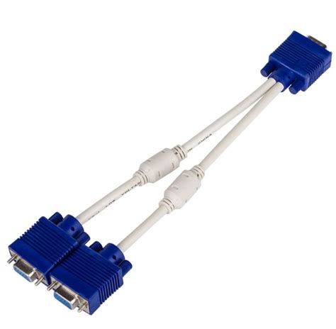 Перехідник Vga M To 2x Vga F 10 см Atcom 10800 купити у Львові Україна низькі ціни