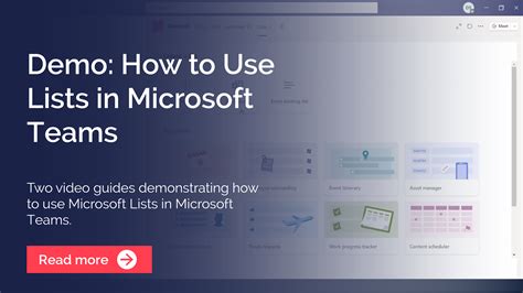 How To Use Lists In Microsoft Teams Video Demo Breakwater IT