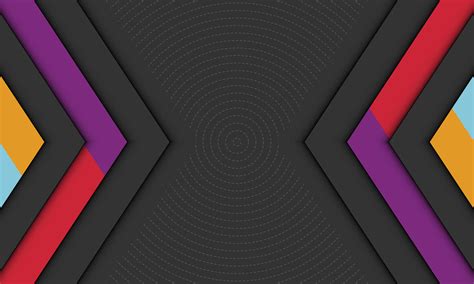 Abstract Vibrant Color Triangle Geometric Overlap Layer On Black Background 7717964 Vector Art