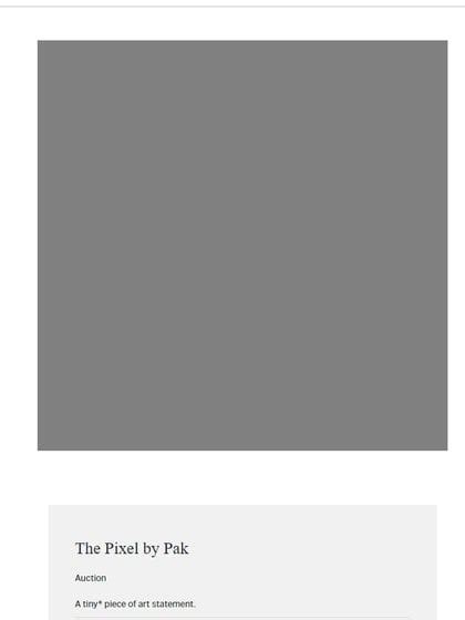 Vendieron Un Nft De Un Píxel Por 1 36 Millones De Dólares Infobae