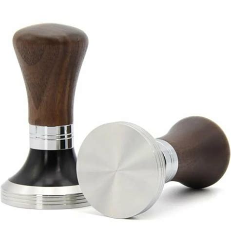 커피 템퍼 주방 조절 해머 프라문 편안한 가루 망치 조절식 에스프레소 메이커 플랫 베이스 카페 바리스타 도구 티몬