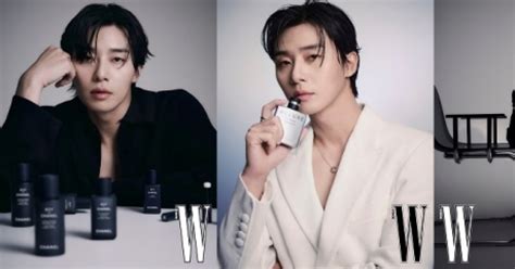 우아·섹시한 남성미 발산…더블유 2월호 박서준 화보 공개