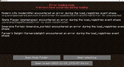 Load Registrue Issue Vectorwing FarmersDelight GitHub