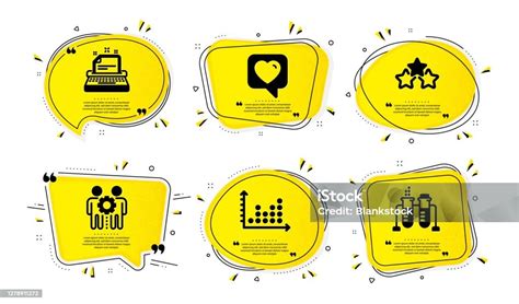 순위 별 타자기 및 점 플롯 아이콘 세트 직원 팀워크 심장 및 화학 비커 표지판 벡터 계급에 대한 스톡 벡터 아트 및 기타 이미지 Istock