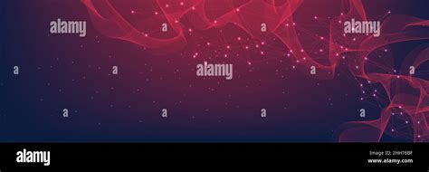 Abstract Plexus Background With Connected Lines And Dots Wave Flow