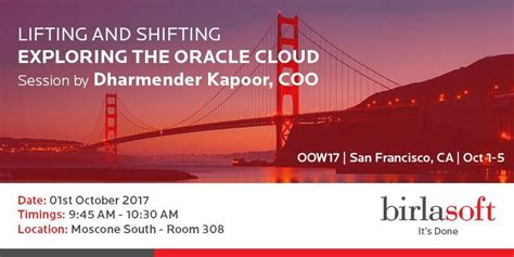 Birlasoft On Linkedin Liftandshift Exploring Oracle Cloud We Are