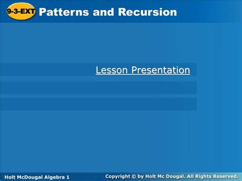 Ppt Identifying And Extending Patterns Using Recursion Powerpoint Presentation Id9202511