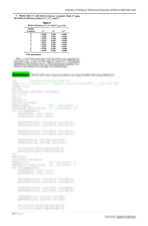 solution math numerical notes matlab code of ordinary differential