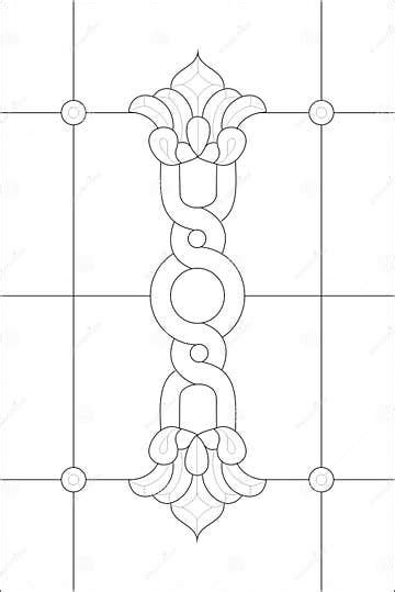 Desenhos Em Bisel Americanos Para Arte Em Vidro Ilustração Do Vetor Ilustração De Conjuntos