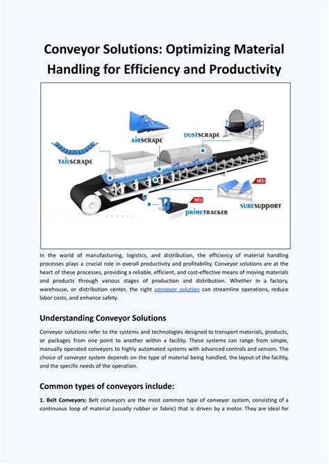 Ppt Conveyor Solutions Optimizing Material Handling For Efficiency