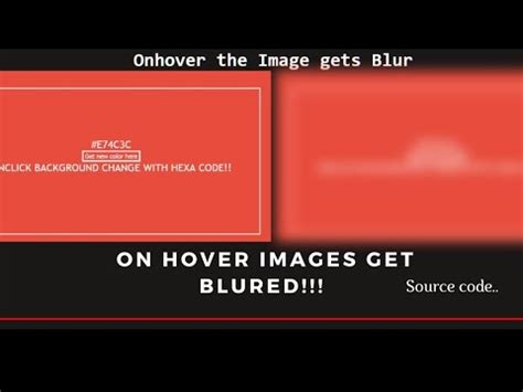 OnHover Images Get Blurred In HTML CSS And Tip Also HTML CSS