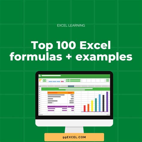 Top 100 Excel Formulas Along With Practice Examples Excel Formula Excel Tutorials Skills To