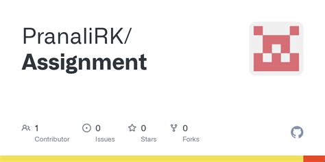 GitHub PranaliRK Assignment