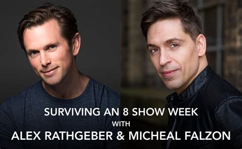 Surviving Eight Shows A Week Advice From Alex Rathgeber