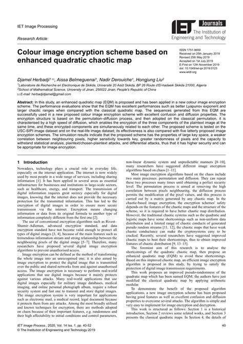 A New Color Image Encryption Scheme Based On Enhanced Quadratic Chaotic Map