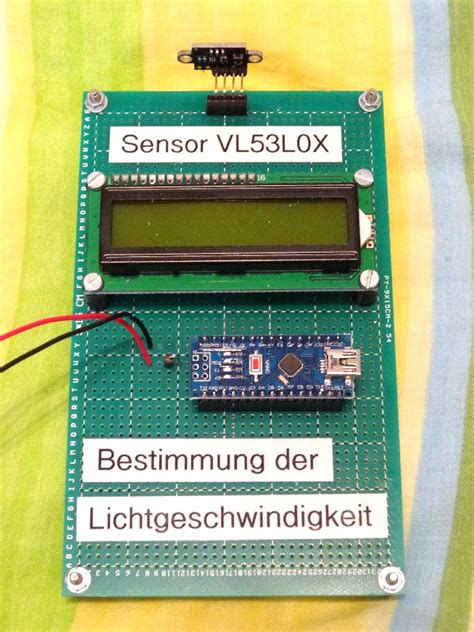 Lichtgeschwindigkeit Arduino Stoppi