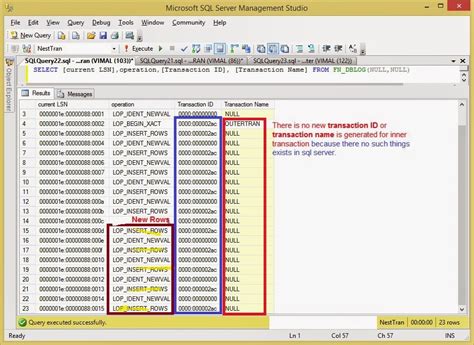 sql nosql public diary does sql server truly supports nested transaction