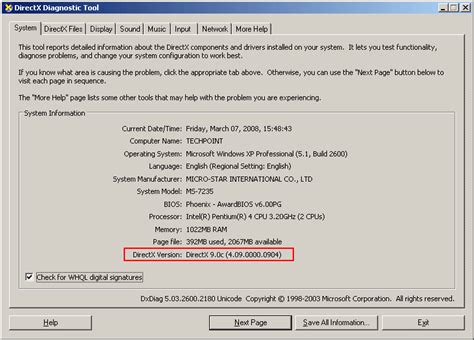 Im Here To Know About How To Check Directx Version
