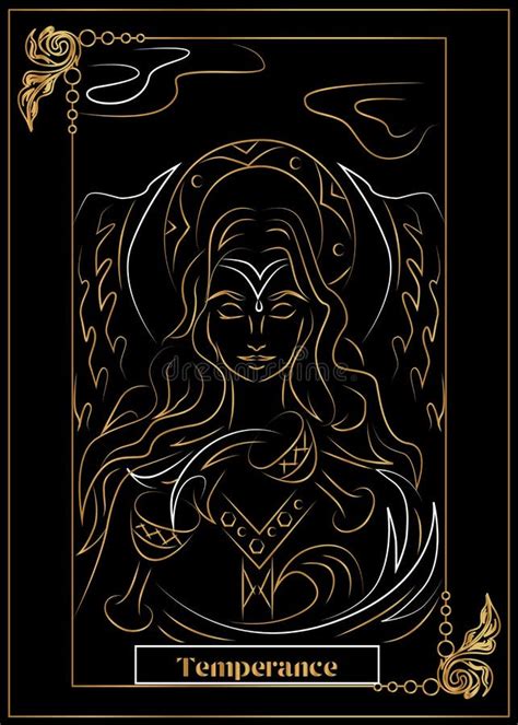 The Temperance Card Stock Vector Illustration Of Magic 258714714