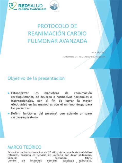Protocolo Rcp Avansalud Uti Final Pdf Reanimación Cardiopulmonar Paro Cardíaco