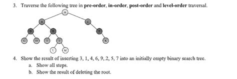Solved Traverse The Following Tree In Pre Order Chegg