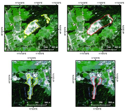 semi automatically mapped landslides using the object based image