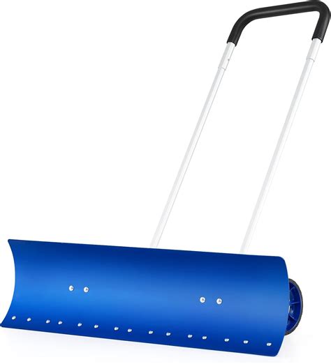 Goplus 375” Snow Shovel With Wheels Aluminium Snow