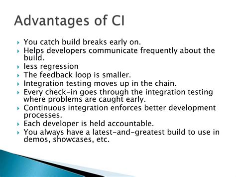 introducing continuous integration using vsts ppt