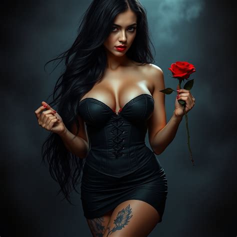 Seductive Dark Romance Scene A Captivating Visual Journey