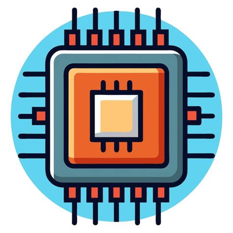 Processor Icon Clipart Vector Art And Illustration Premium Ai Generated Vector